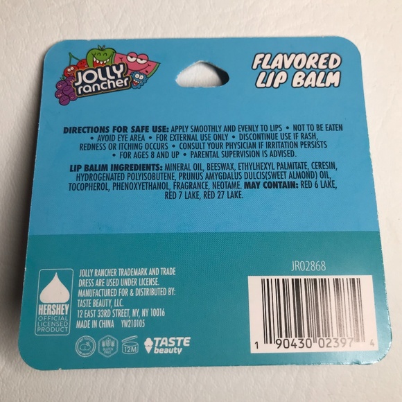 Taste Beauty | Makeup | Jolly Rancher Flavored Lip Balm | Poshmark